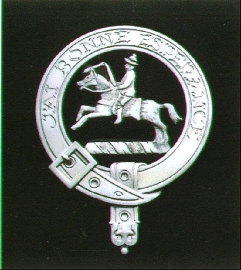 Craig Scottish Clan Crest Badge in Solid Sterling or 14K Gold - Etsy