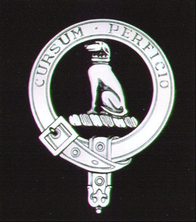 Hunter Scottish Clan Crest Badge in Solid Sterling or 14k Gold - Etsy