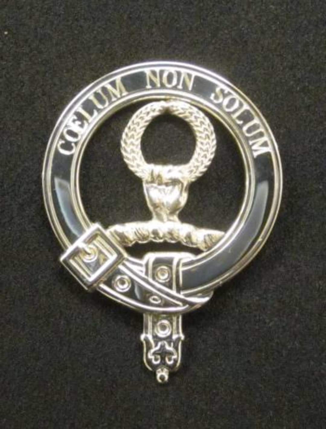 Stevenson Scottish Clan Crest Badge in Solid Sterling Silver - Etsy