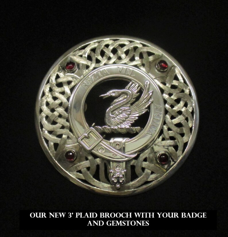 Mccoll Scottish Clan Crest Badge in Solid Sterling Silver or - Etsy
