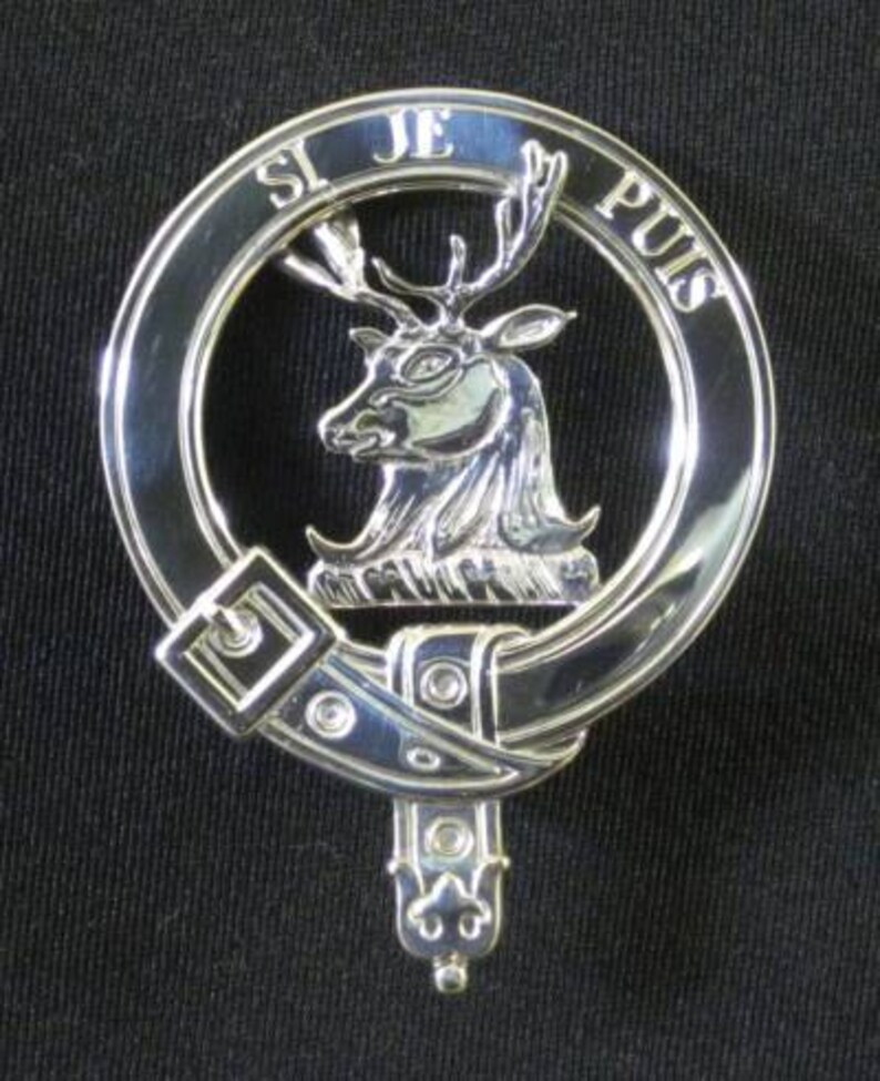 Colquhoun Scottish Clan Crest Badge in Solid Sterling or 14K - Etsy