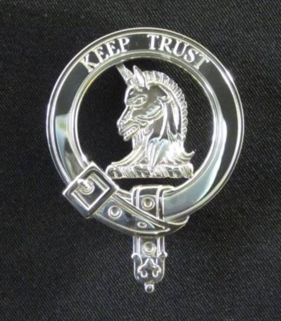 Hepburn Scottish Clan Crest Badge in Solid Sterling or 14K Gold - Etsy