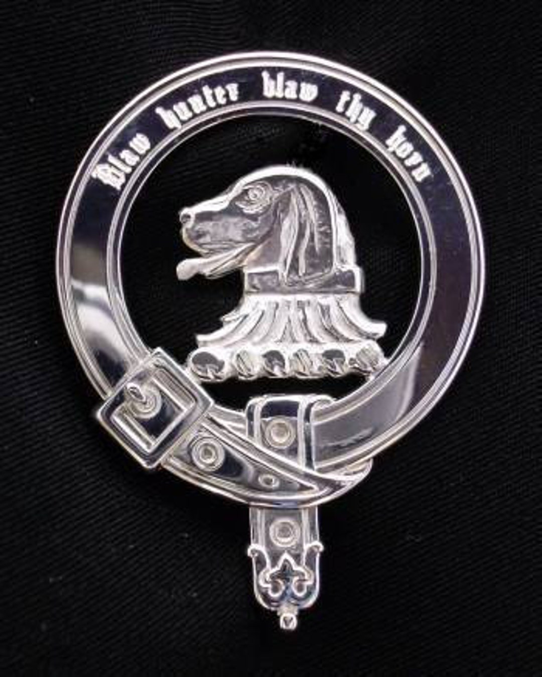 Forrester Scottish Clan Crest Badge in Solid Sterling - Etsy