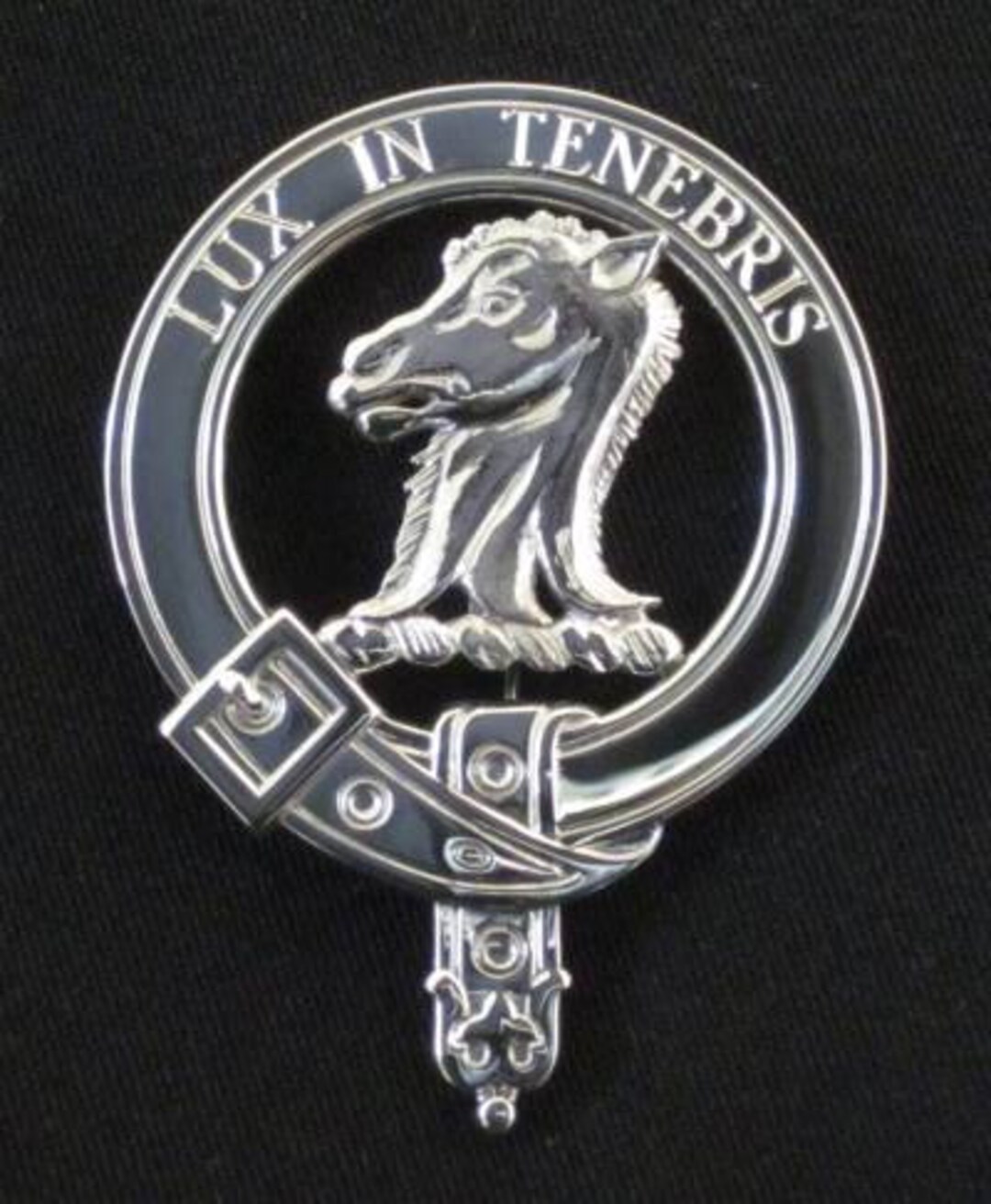 Fullerton Scottish Clan Crest Badge in Solid Sterling or 14K Gold - Etsy