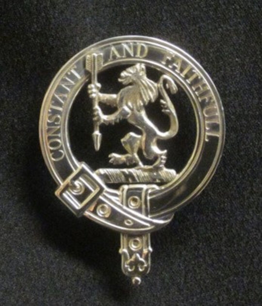 Macqueen Scottish Clan Crest Badge in Solid Sterling Silver or - Etsy UK