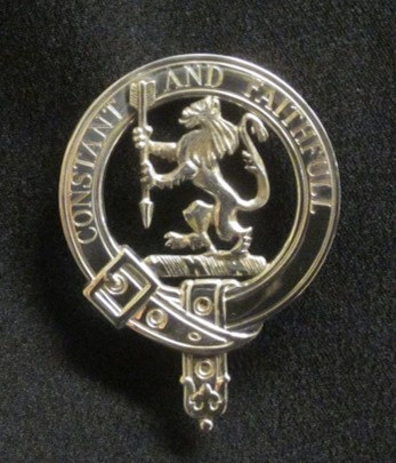 Macqueen Scottish Clan Crest Badge in Solid Sterling Silver or - Etsy UK
