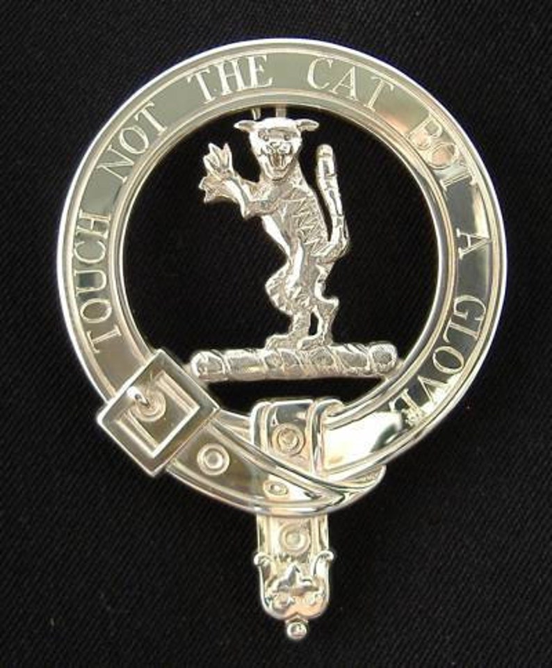 Macintosh Scottish Clan Crest Badge in Sold Sterling or 14K Gold - Etsy