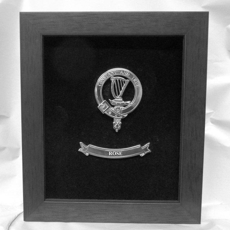 Rose Scottish Clan Crest Badge in Solid Sterling Silver - Etsy