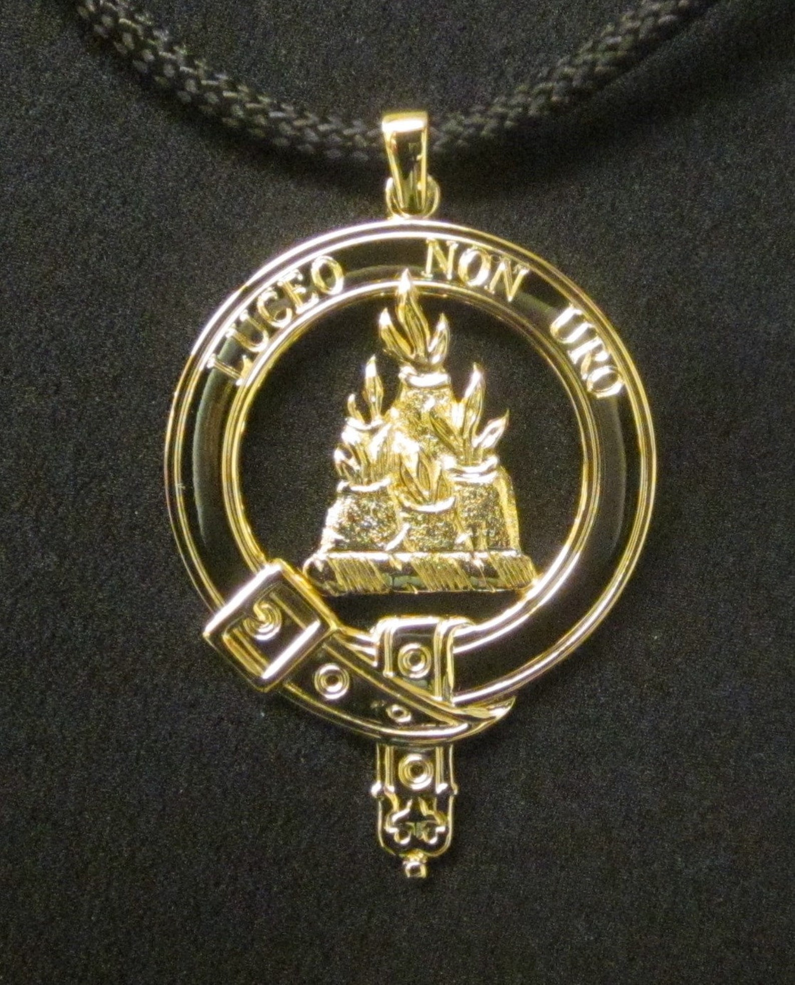 Mccoll Scottish Clan Crest Badge in Solid Sterling Silver or 14K Yellow ...