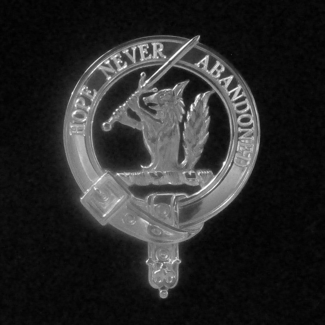 Pratt Scottish Clan Crest Badge in Solid Sterling Silver - Etsy