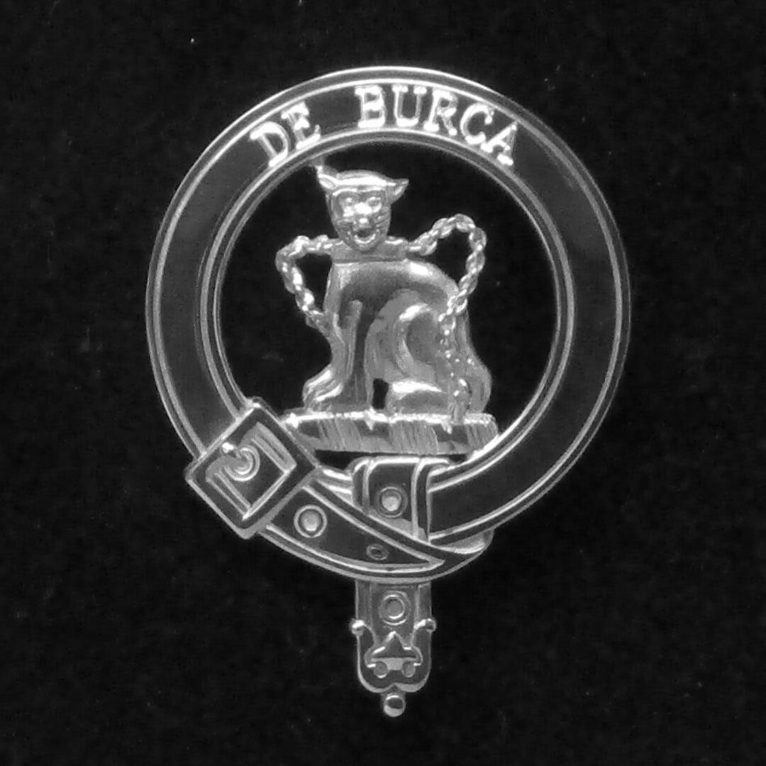 Burke Scottish Clan Crest Badge in Solid Sterling - Etsy
