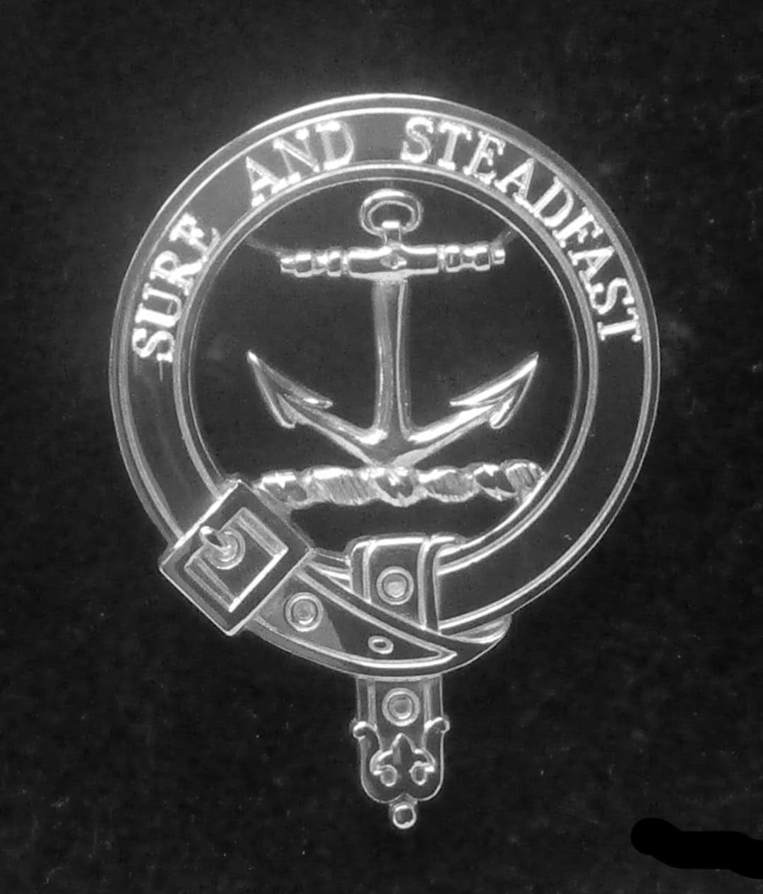 Clark Scottish Clan Crest Badge in Solid Sterling - Etsy