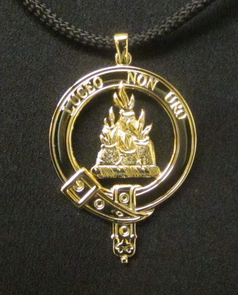 Hamilton Scottish Clan Crest Badge in Solid Sterling or 14K - Etsy