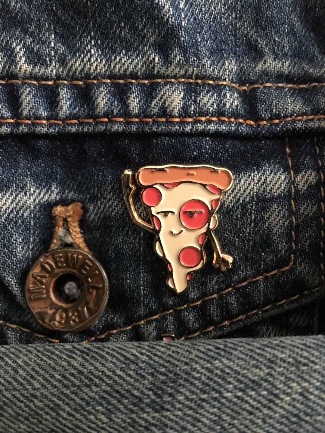 Pizza Pin! Pep Eyes is the Coolest Pepperoni Pizza/pizza Lovers /pizza ...