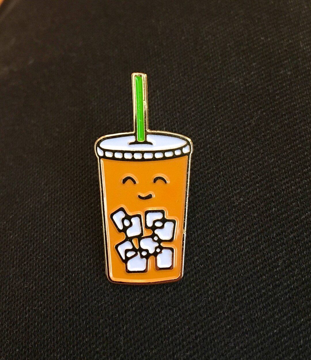 Thai Iced Tea Enamel Pin/ Mr Tea/ Iced Latte Pin/ Iced Tea Pin/ Foodies ...