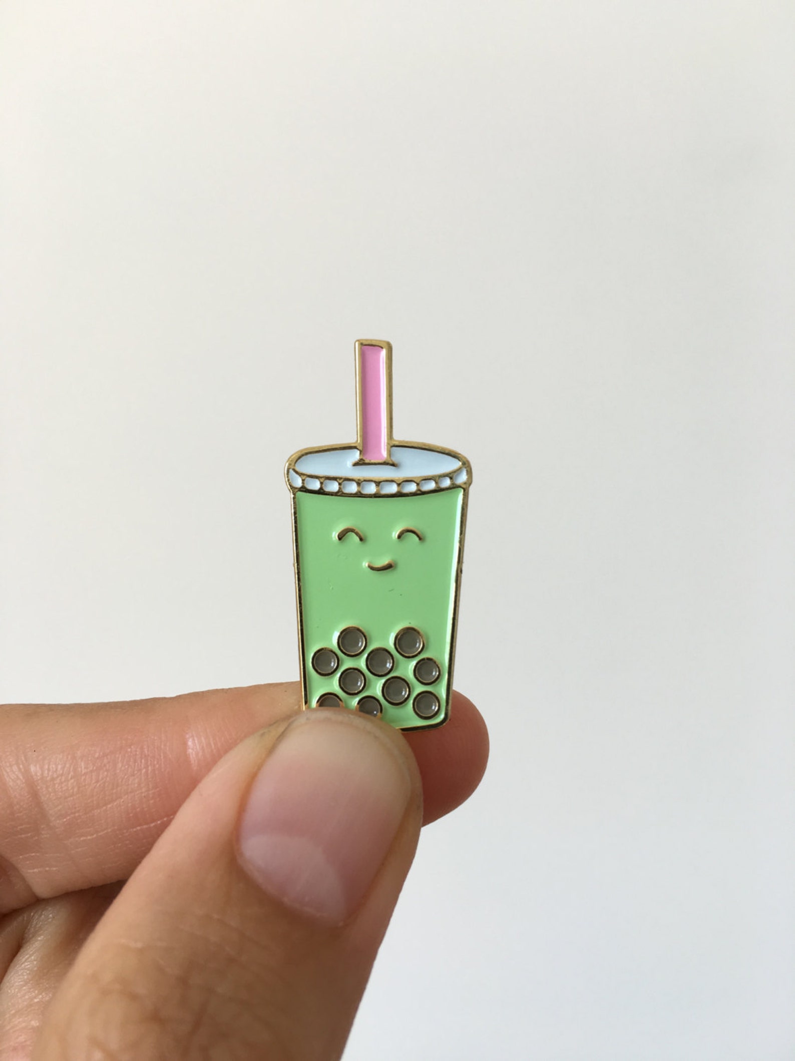 Miss Matcha Boba Pin Matcha Green Tea With Boba for Tea - Etsy