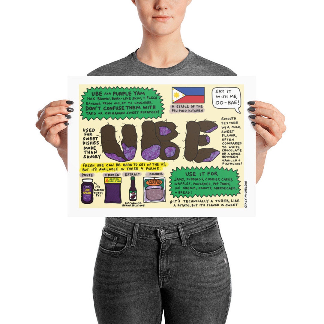 UBE Print. Filipino Food/ Filipino Desserts/ Perfect for All the Food ...