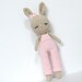 Personalized Baby Girl Gift. Plush Bunny Amigurumi Knit Doll. Knitted ...