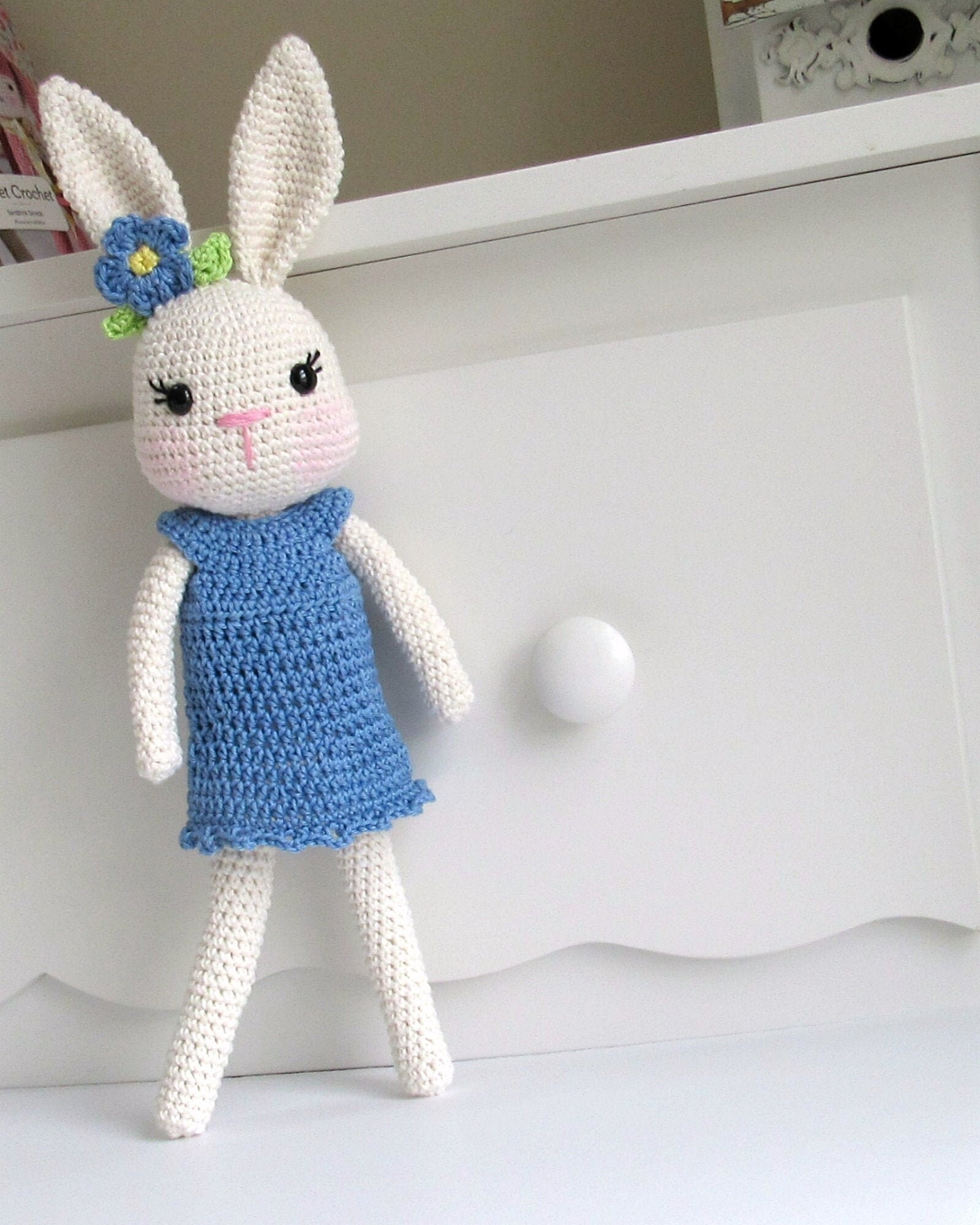 Stuffed Bunny Rabbit Crochet Doll Big Sister Gift | Etsy