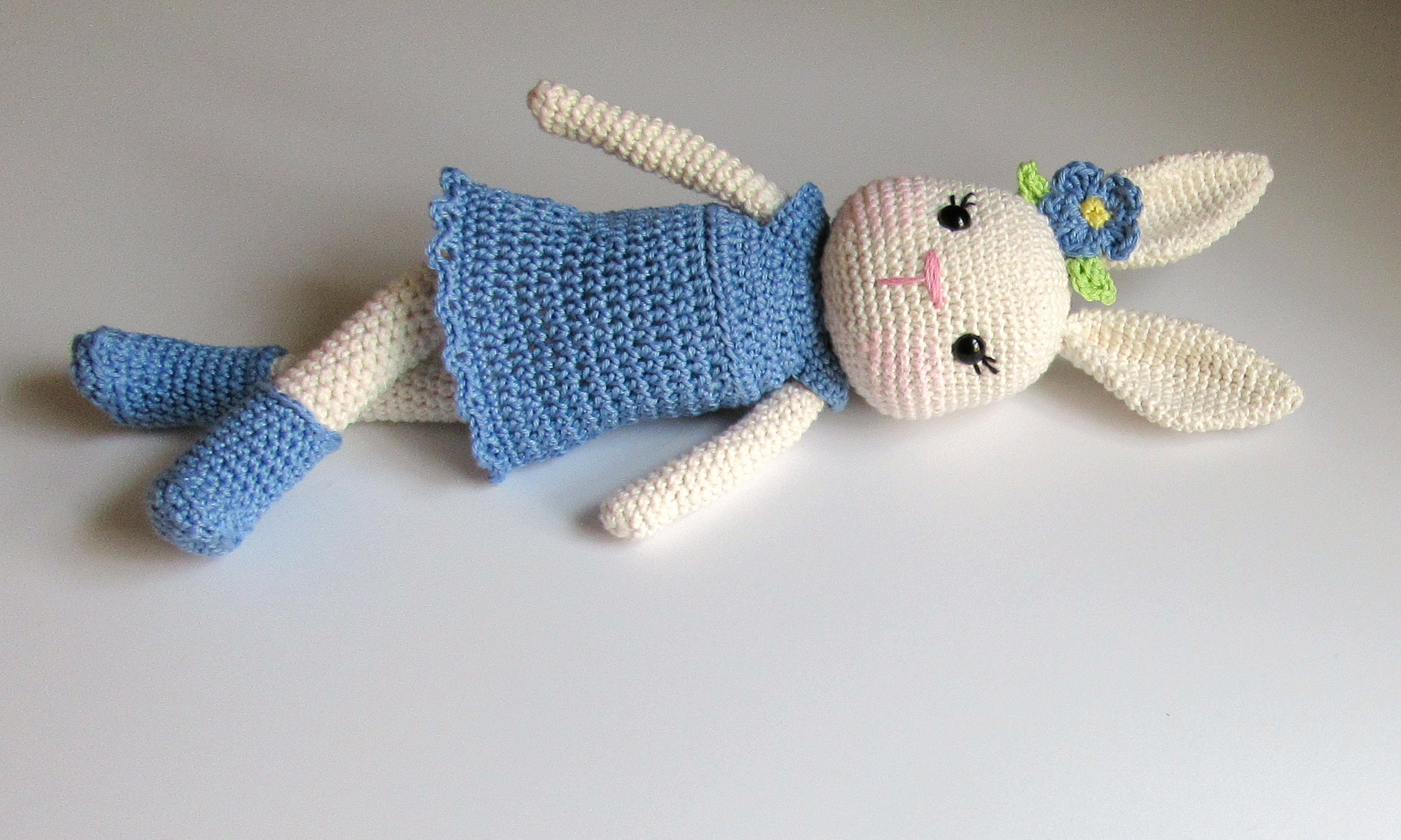 Stuffed Bunny Rabbit Crochet Doll Big Sister Gift | Etsy