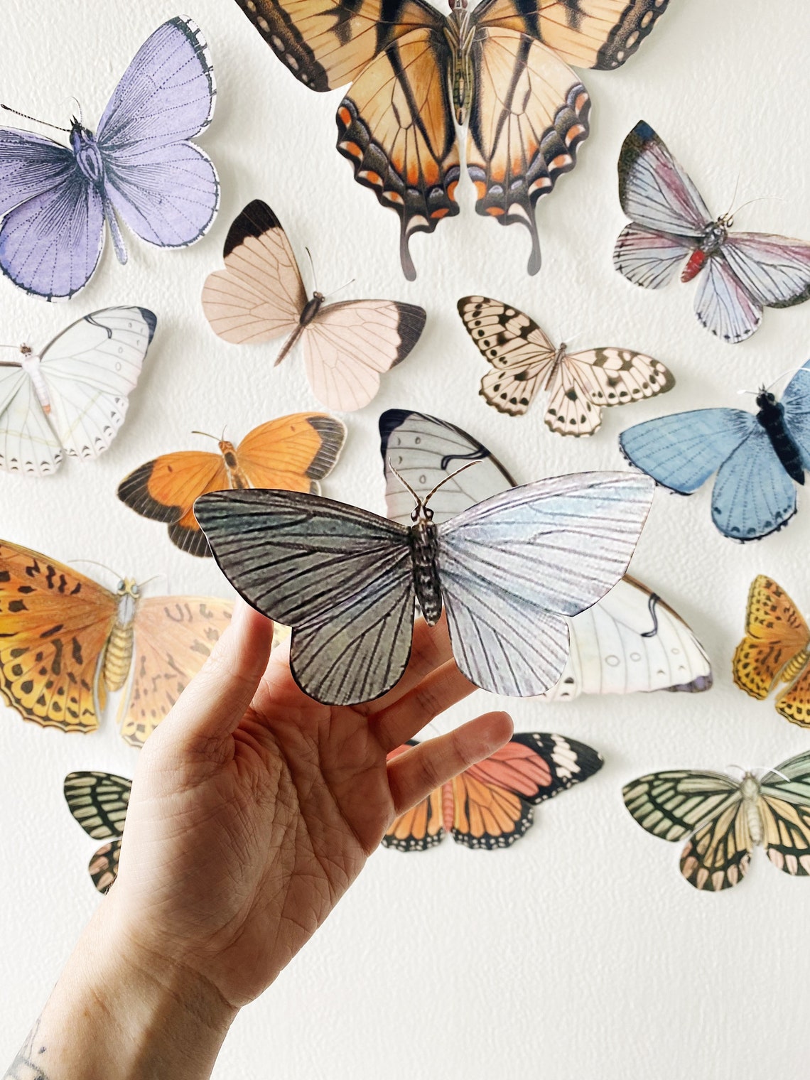 Giant Vintage Paper Butterflies - Etsy