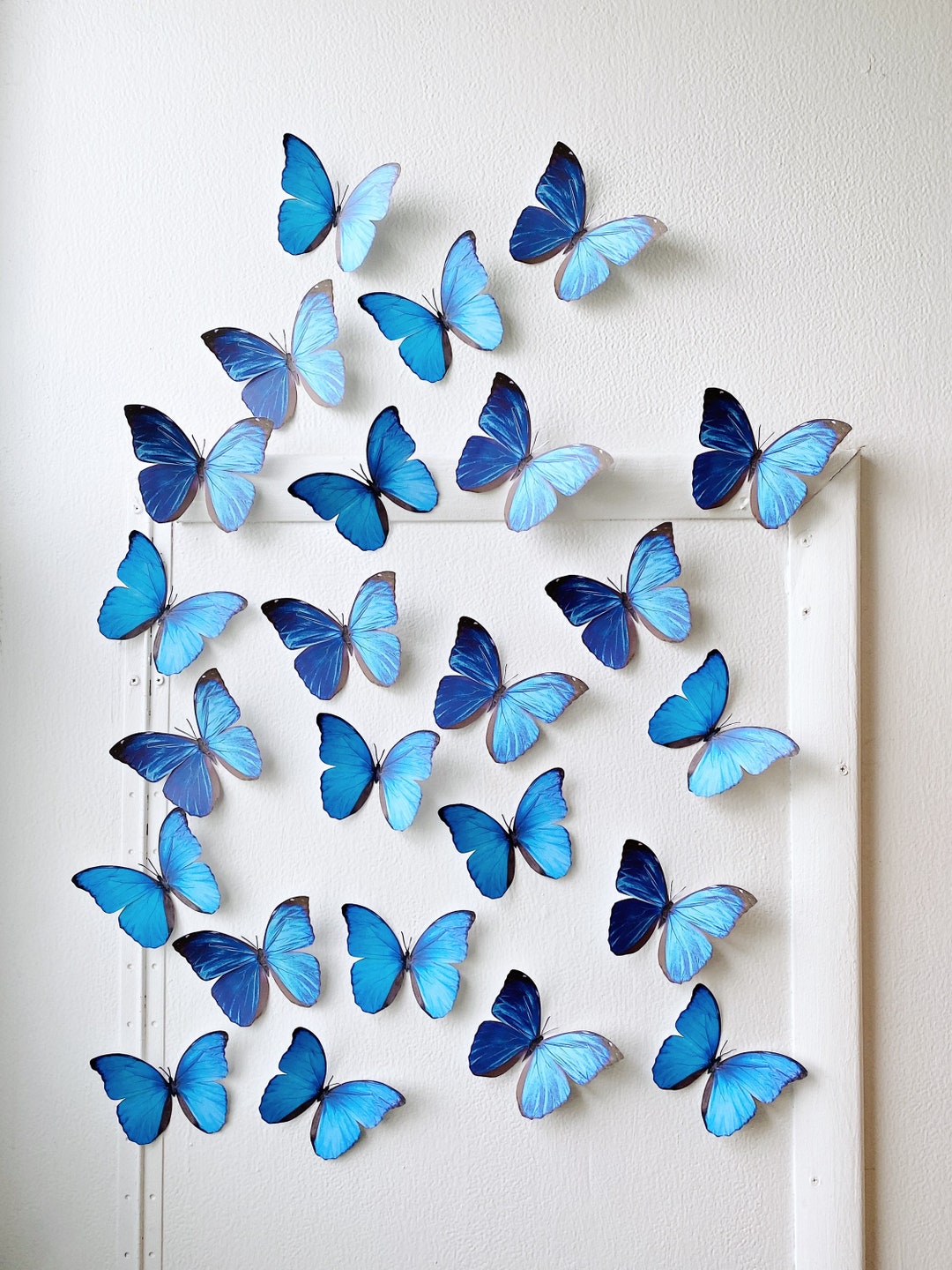 Blue Paper Butterfly Decor Butterfly Party Decor - Etsy