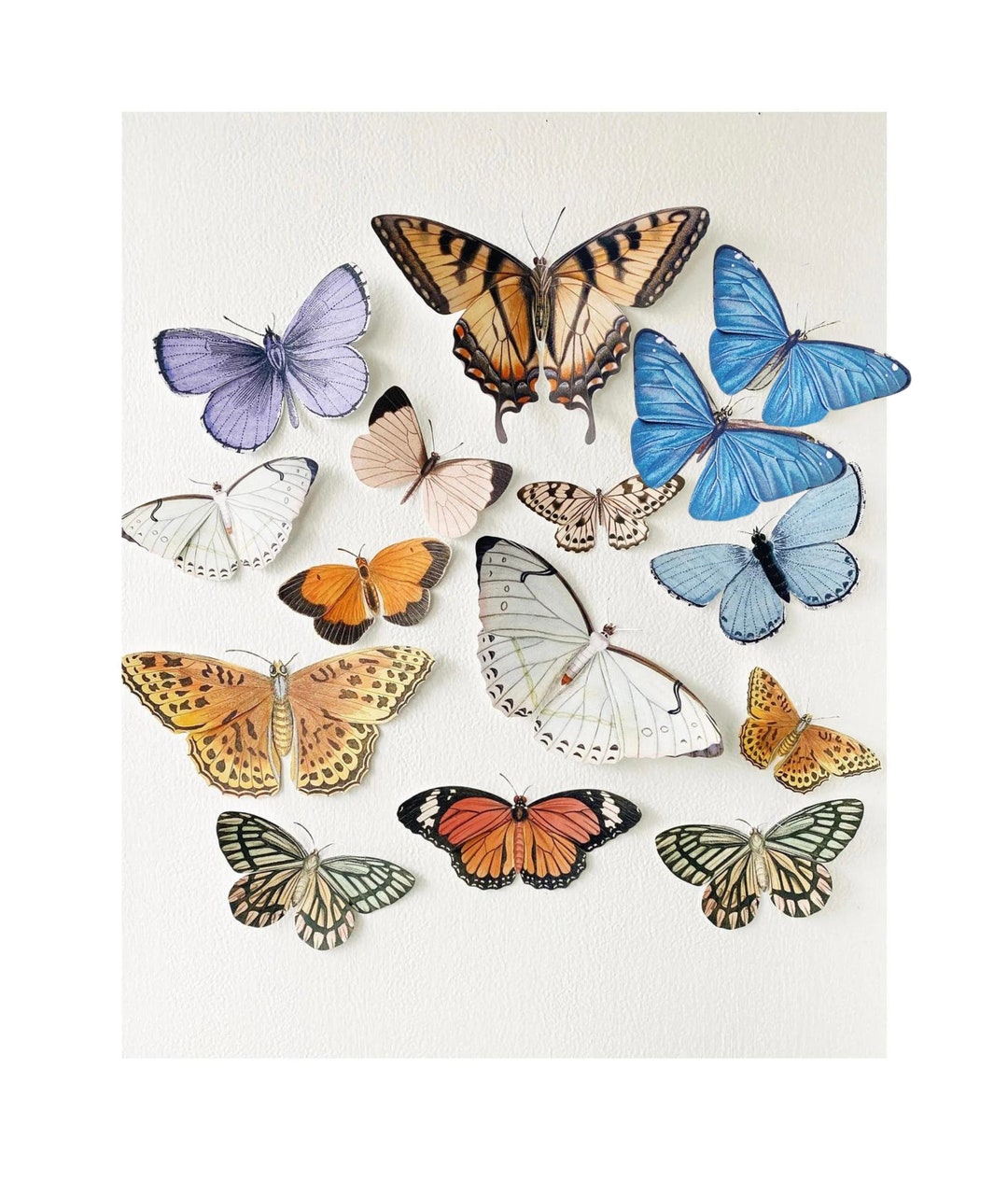 Giant Vintage Paper Butterflies - Etsy