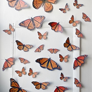 Paper Monarch Butterflies - Etsy