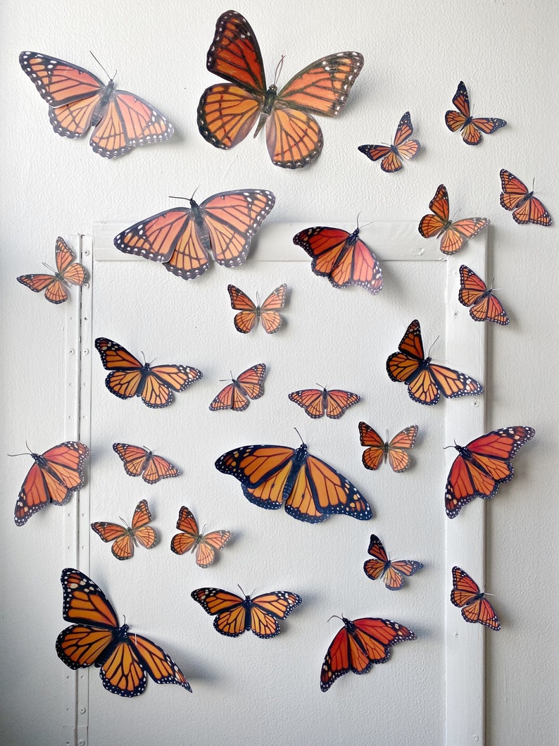 Paper Monarch Butterflies - Etsy