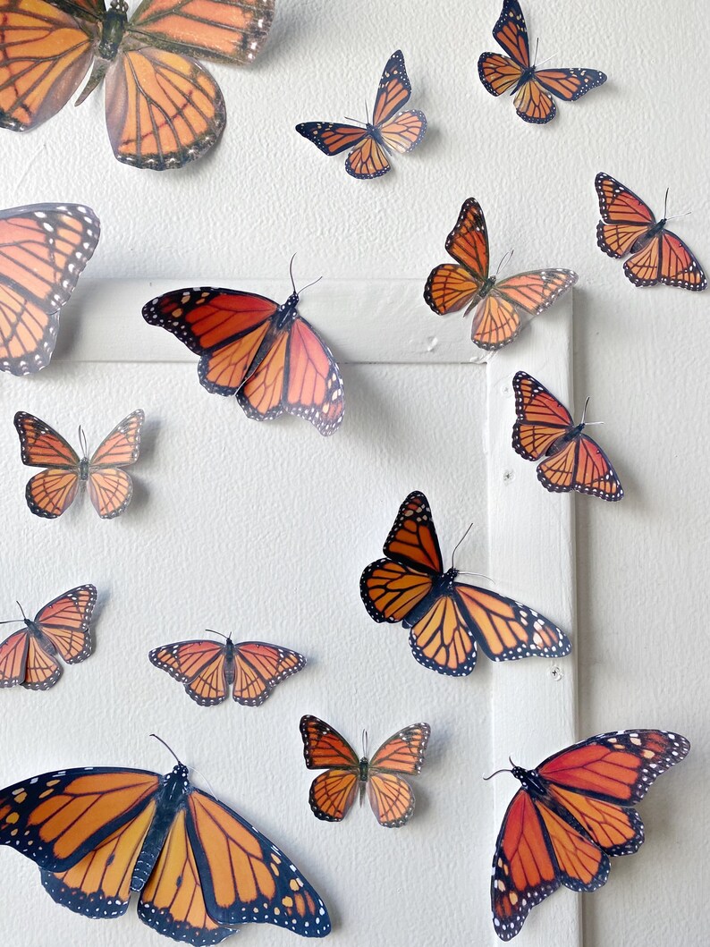 Paper Monarch Butterflies - Etsy