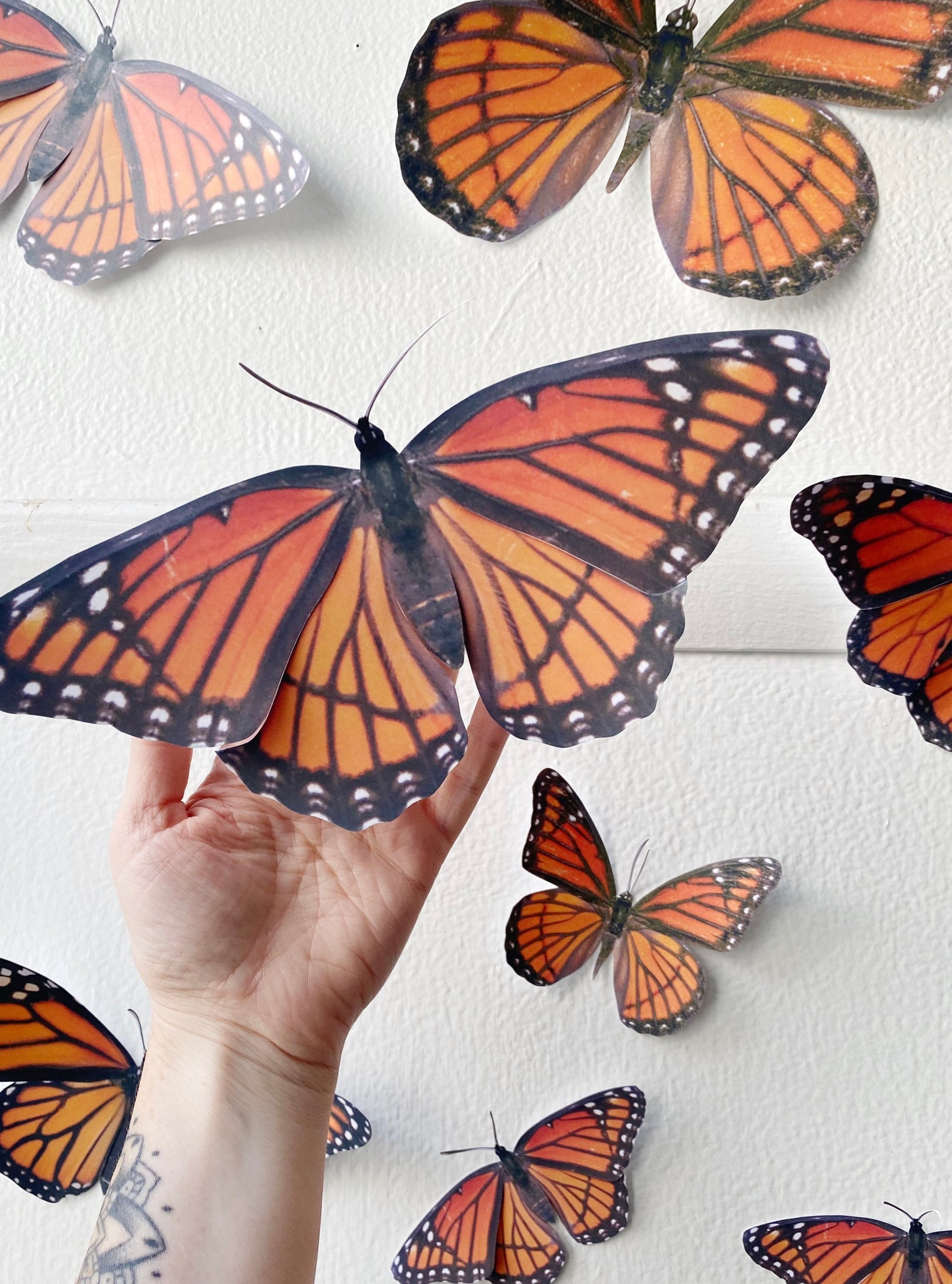 Paper Monarch Butterflies - Etsy