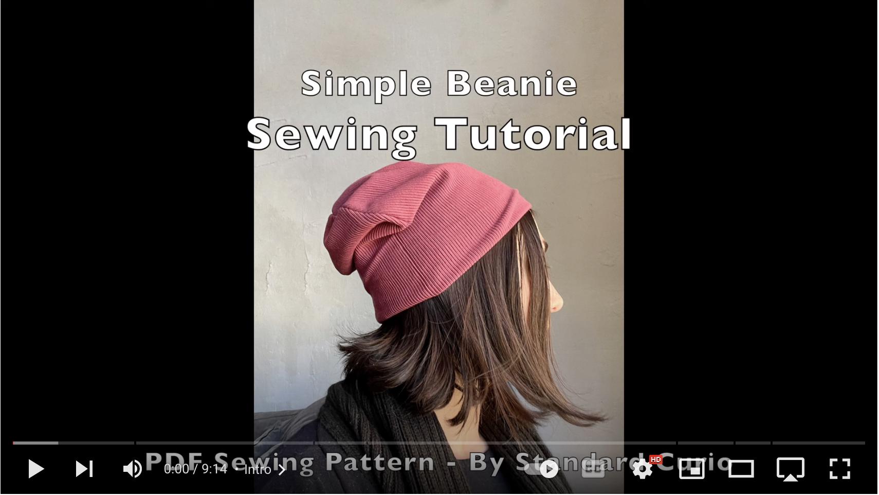 PDF Simple Beanie Sewing Pattern - 7 Sizes - Child - Adult - Etsy