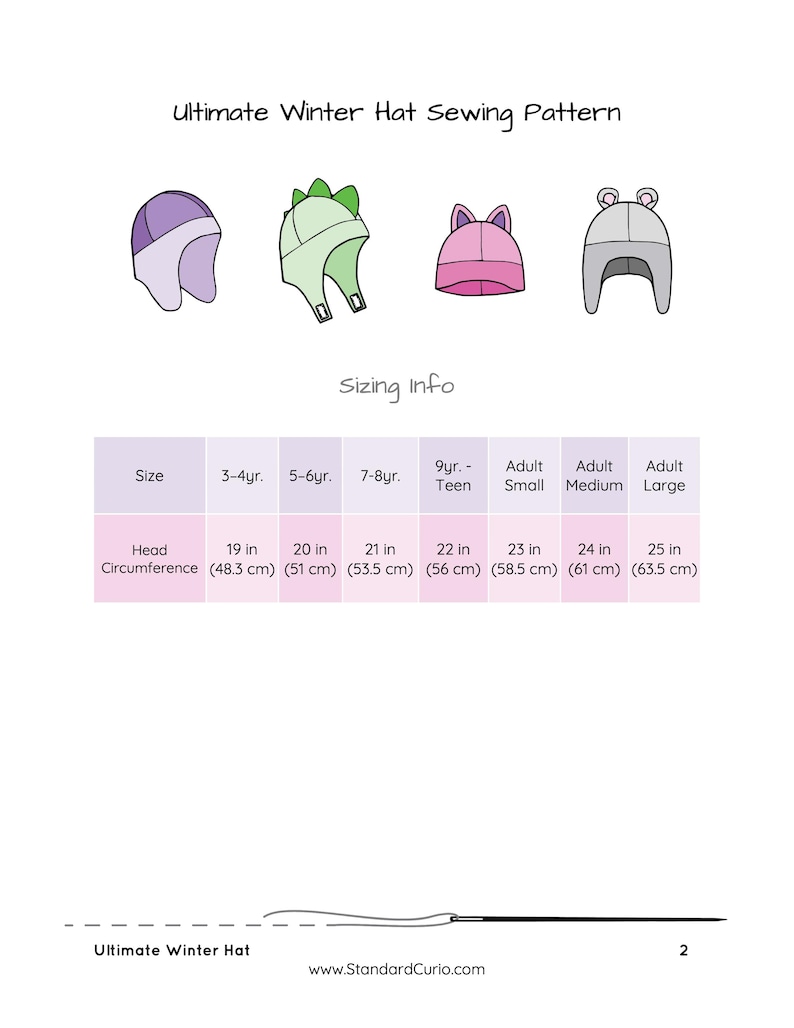 Ultimate Winter Hat PDF Sewing Pattern - Child - Adult - Etsy