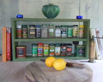 Rustic spice rack | Etsy
