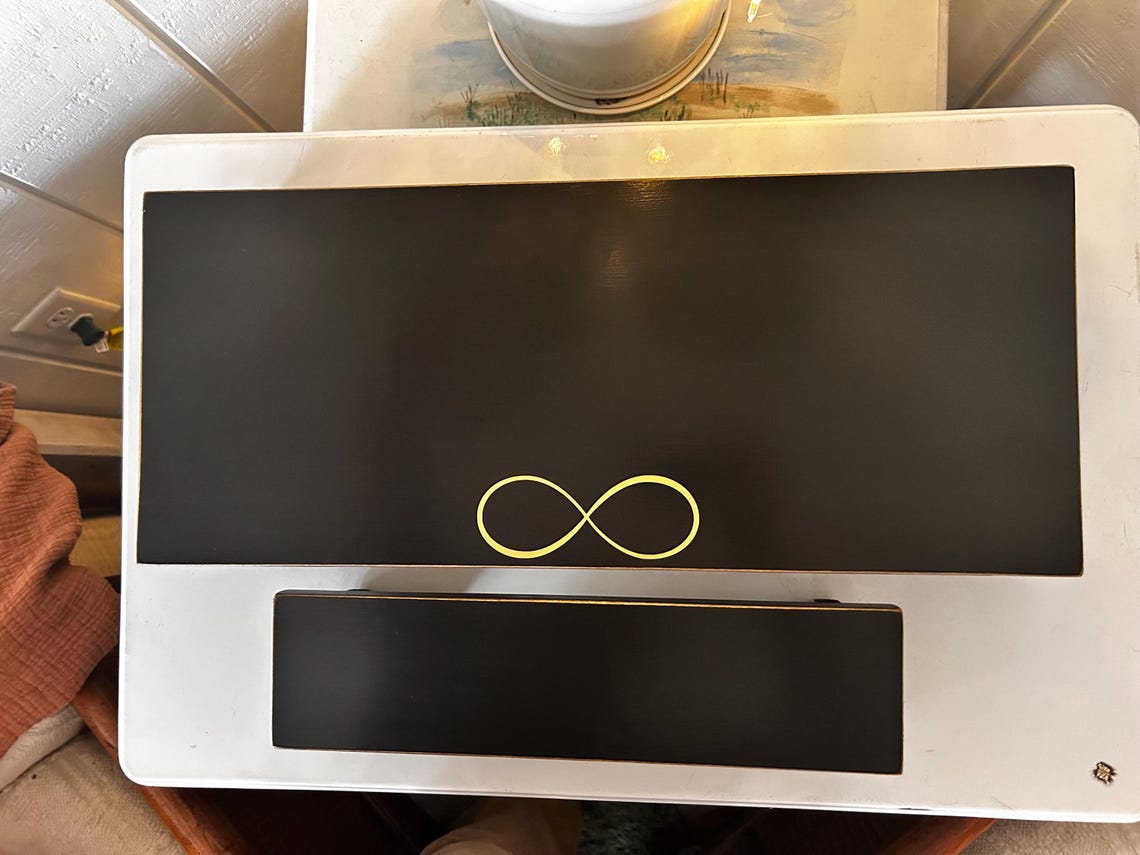 Infinity Altar - Handmade Reclaimed Wood Altar Table: Spiritual ...