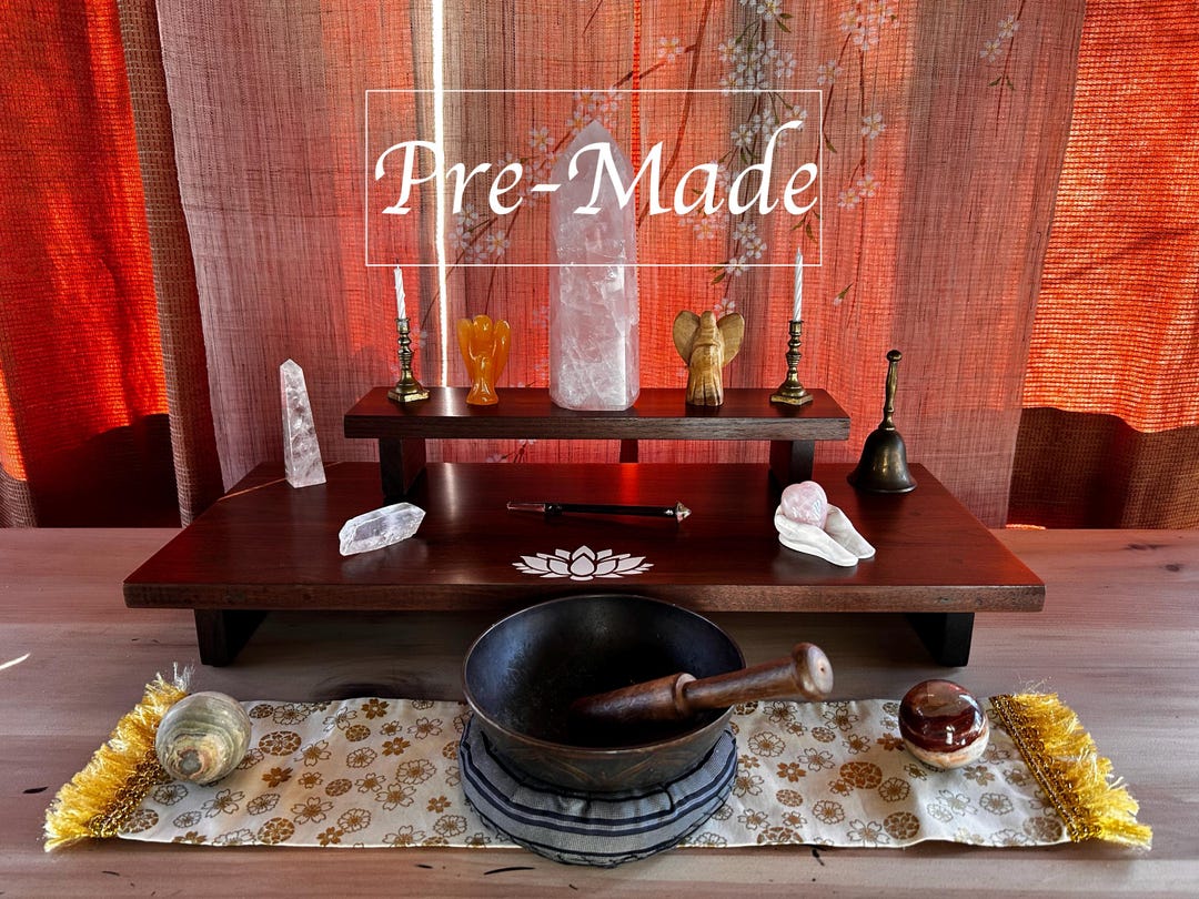 Sacred Shrine Altar Table Handcrafted From Reincarnated Hardwood for ...