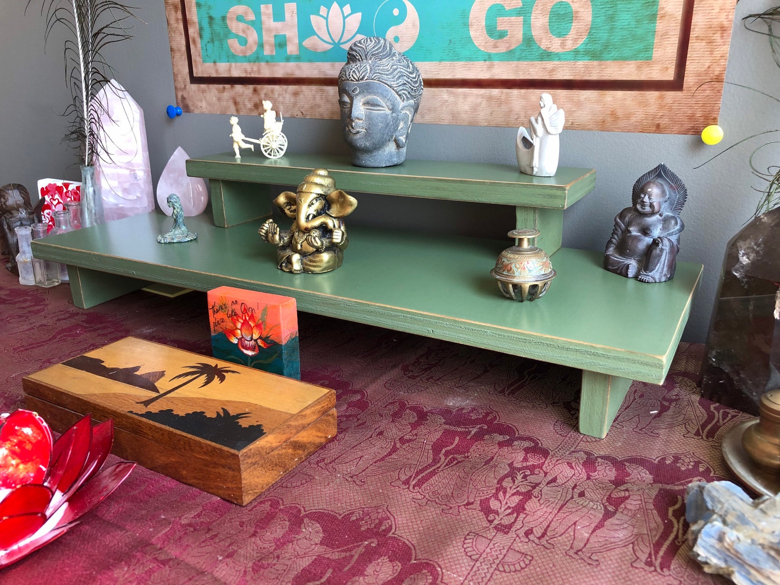 Altar 2 Tiered 24 X 10 Base 16 X 4 Top Spiritual Altar | Etsy