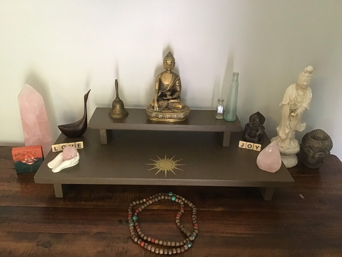 Hand Made Altar Table Spiritual Altar Table for Meditation Altar Made ...