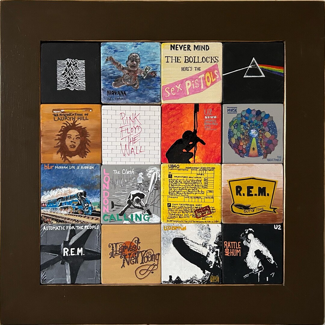 Album Art - 16 Hand Painted Album Covers of Your Choice - Etsy