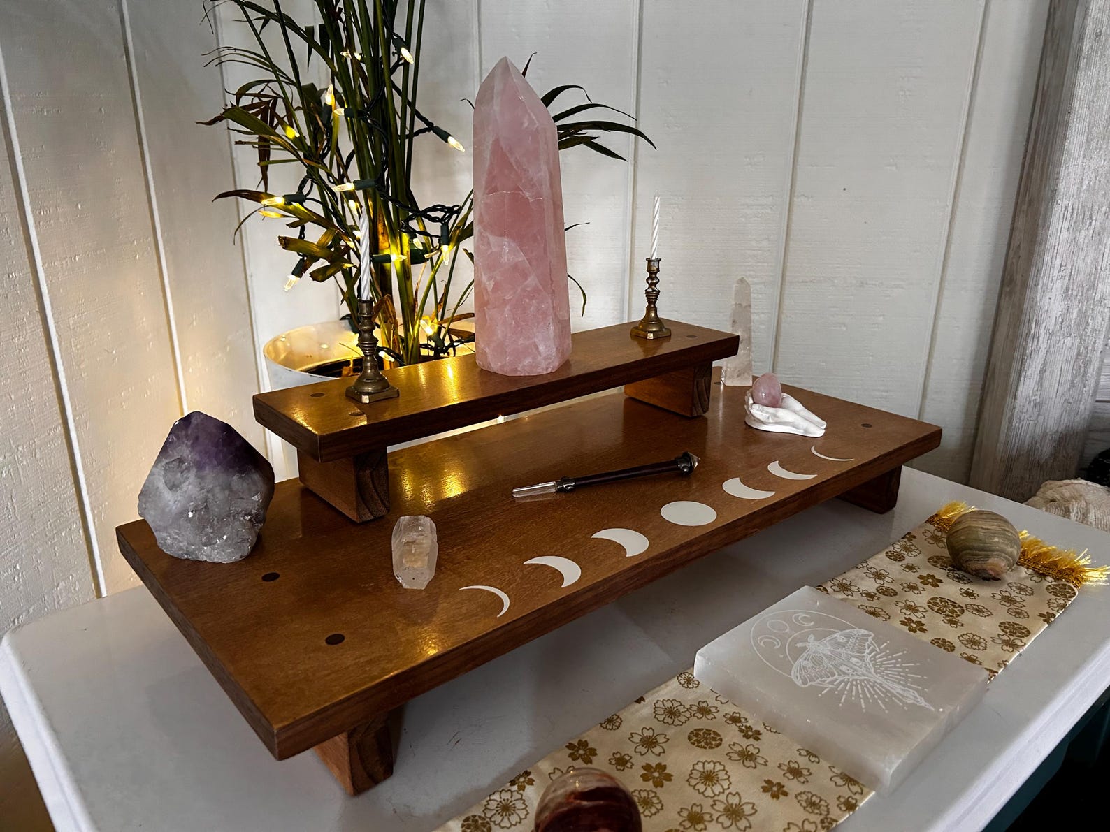 Handmade Altar Table Spiritual Practice Altar Table for Meditation ...