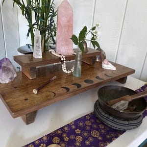 Handmade Reclaimed Wood Altar Table - Spiritual Meditation Shrine - Etsy