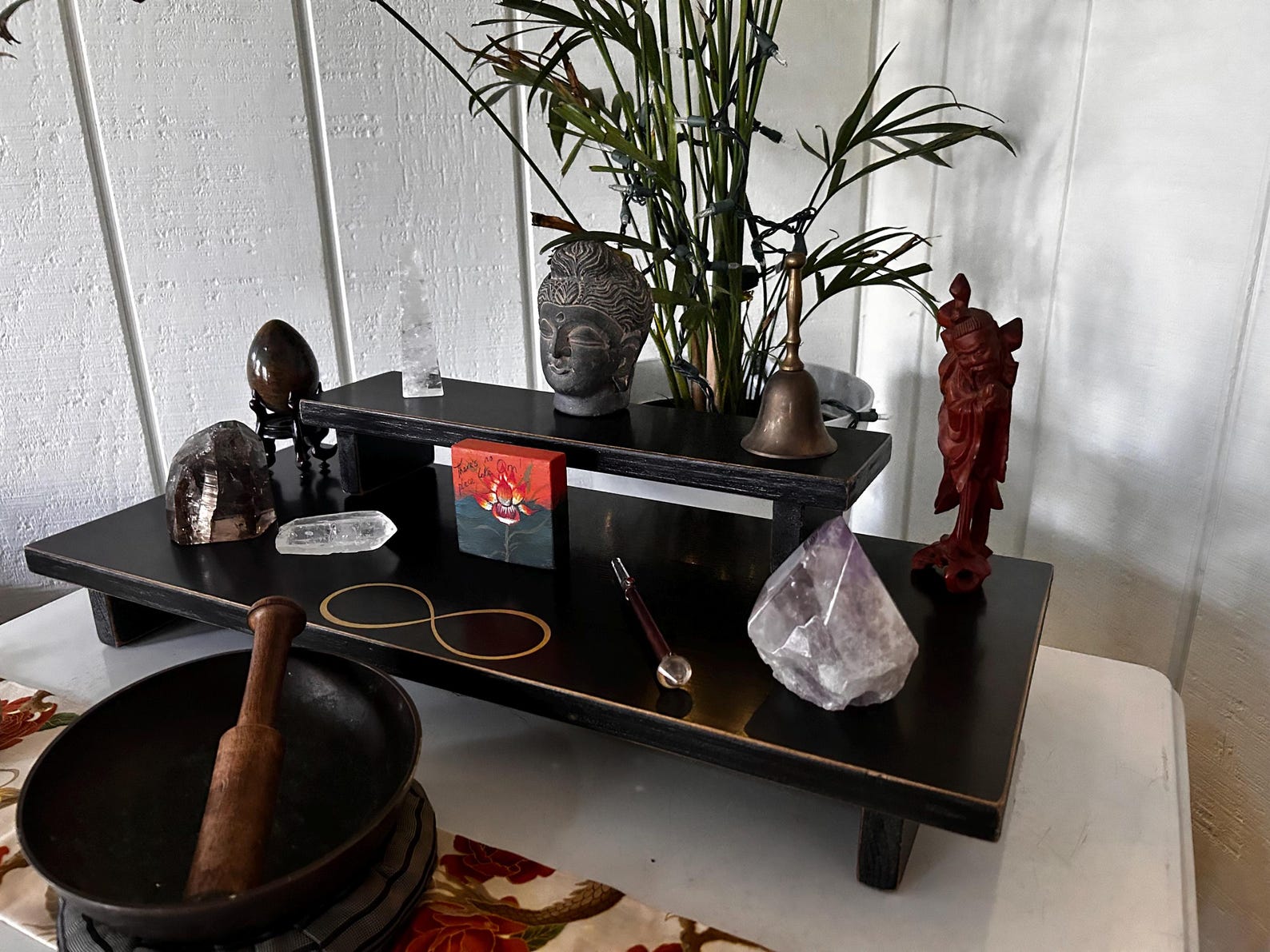 Infinity Altar - Handmade Reclaimed Wood Altar Table: Spiritual ...