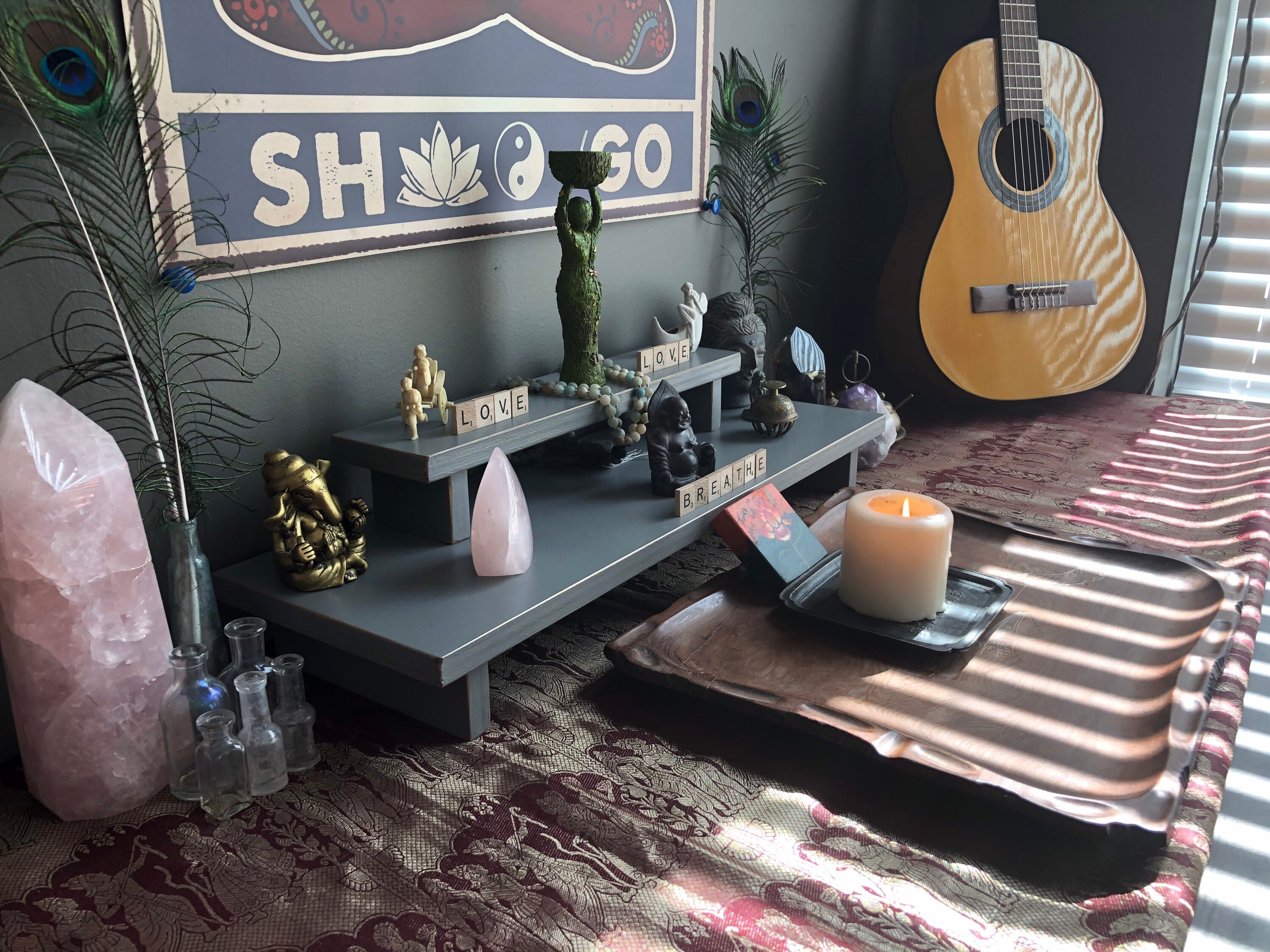 Spiritual Altar Table Hand Made Altar Table for Meditation Altar Shrine ...