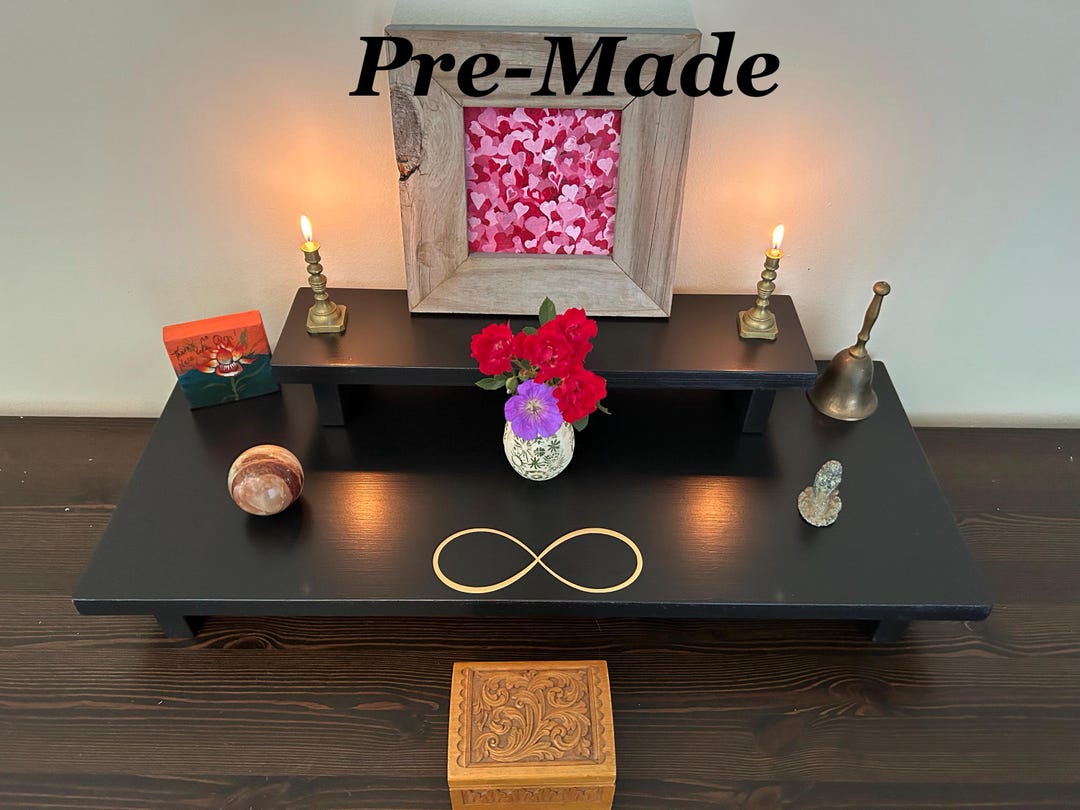 Infinity Altar 2 Tiered 24 X 10 Base 16 X 4 Top Spiritual Altar Shrine ...