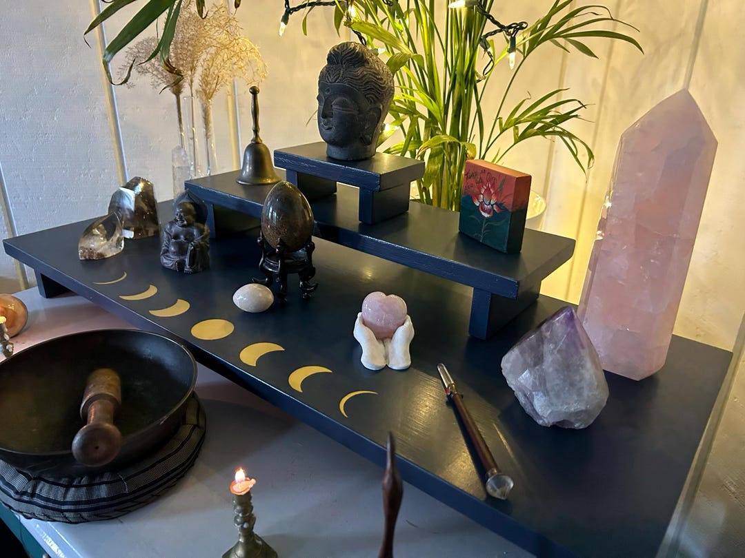 Altar Table Hand Made Spiritual Altar Table for Meditation With ...