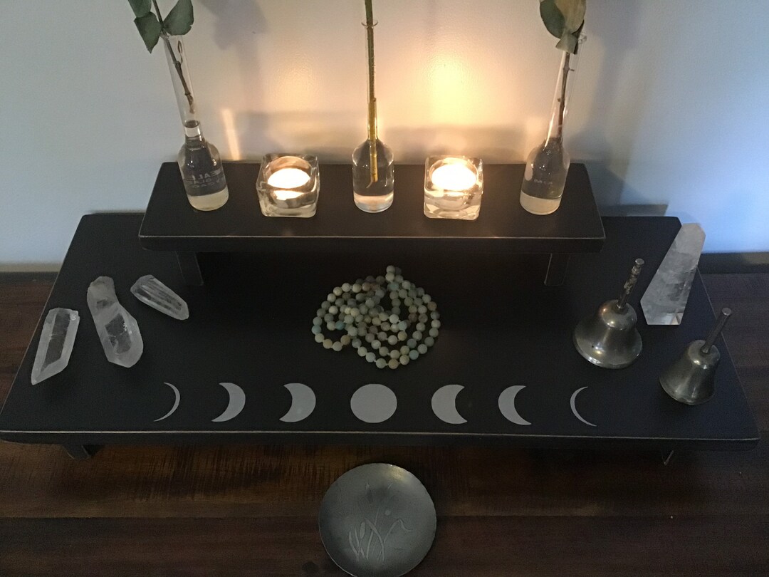 Altar 2 Tiered 24 X 10 Base 16 X 4 Top Spiritual Altar Shrine Prayer ...