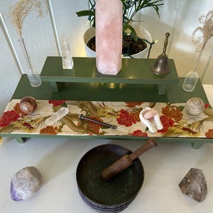 Meditation Altar Table Hand Made Spiritual Altar Table for Meditation ...