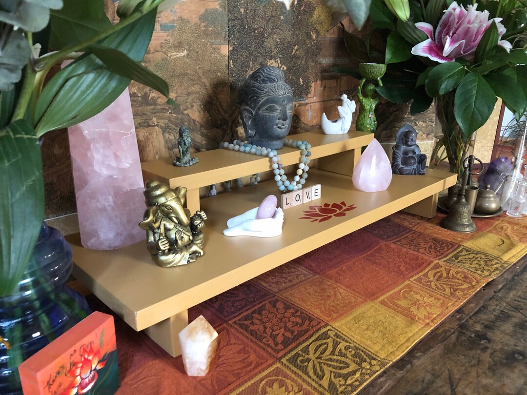Handmade Altar Table Spiritual Practice Altar Table for Meditation ...