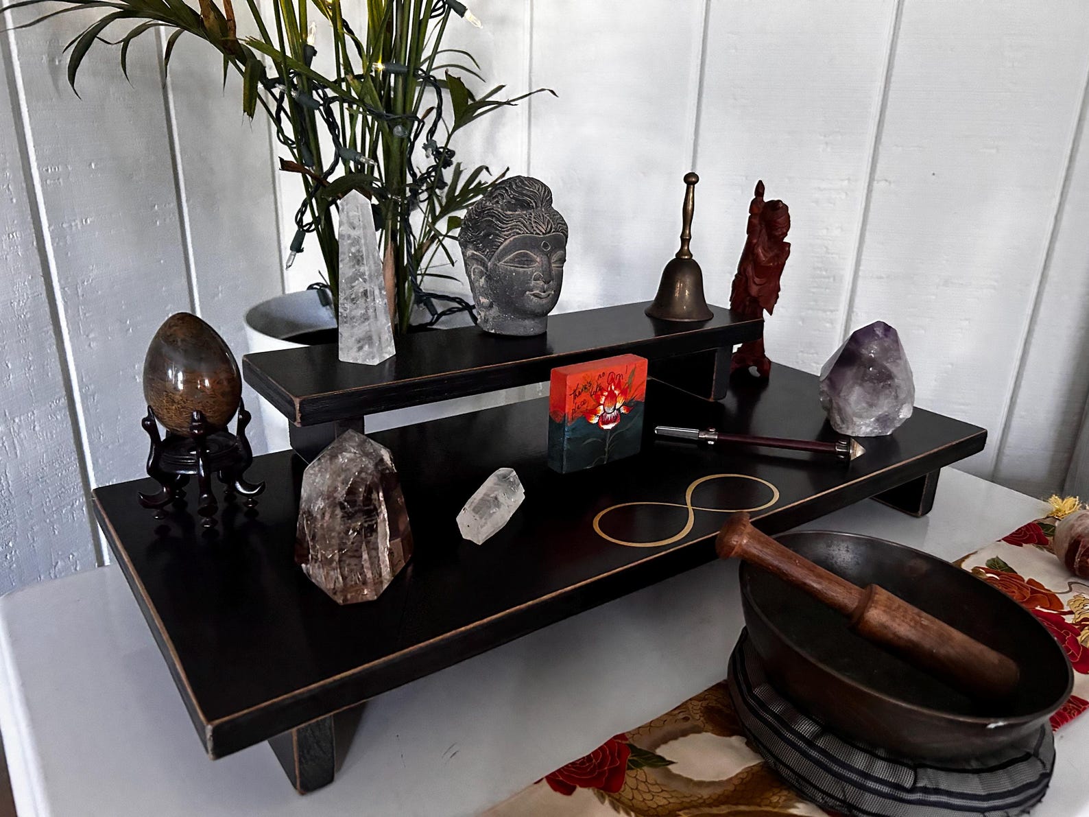 Infinity Altar - Handmade Reclaimed Wood Altar Table: Spiritual ...