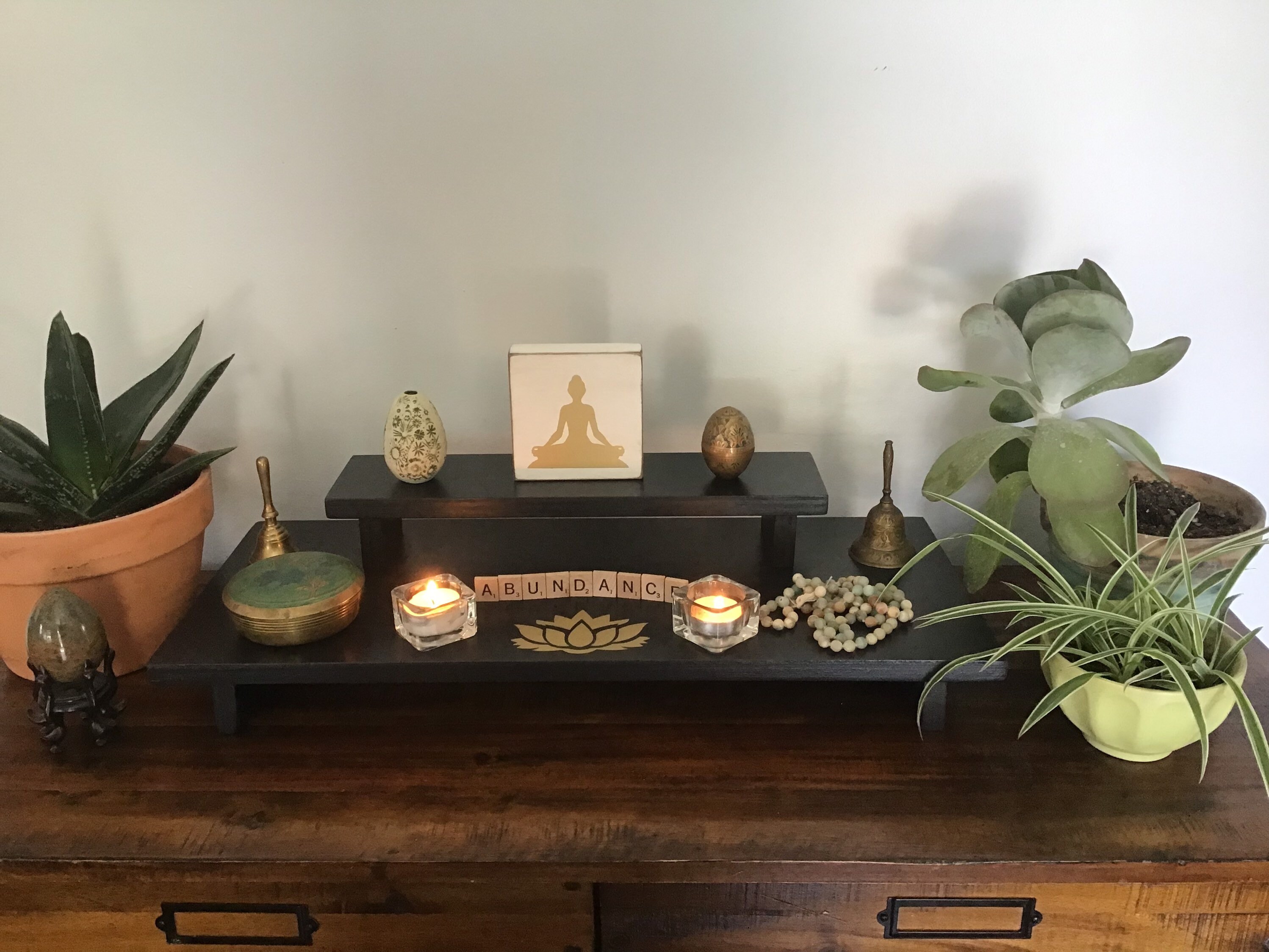 Altar 2 Tiered 24 X 10 Base 16 X 4 Top Spiritual Altar | Etsy